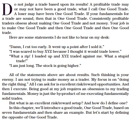 کتاب One Good Trade نوشته Mike Bellafiore - فروشگاه فایل دانش دیجیتال